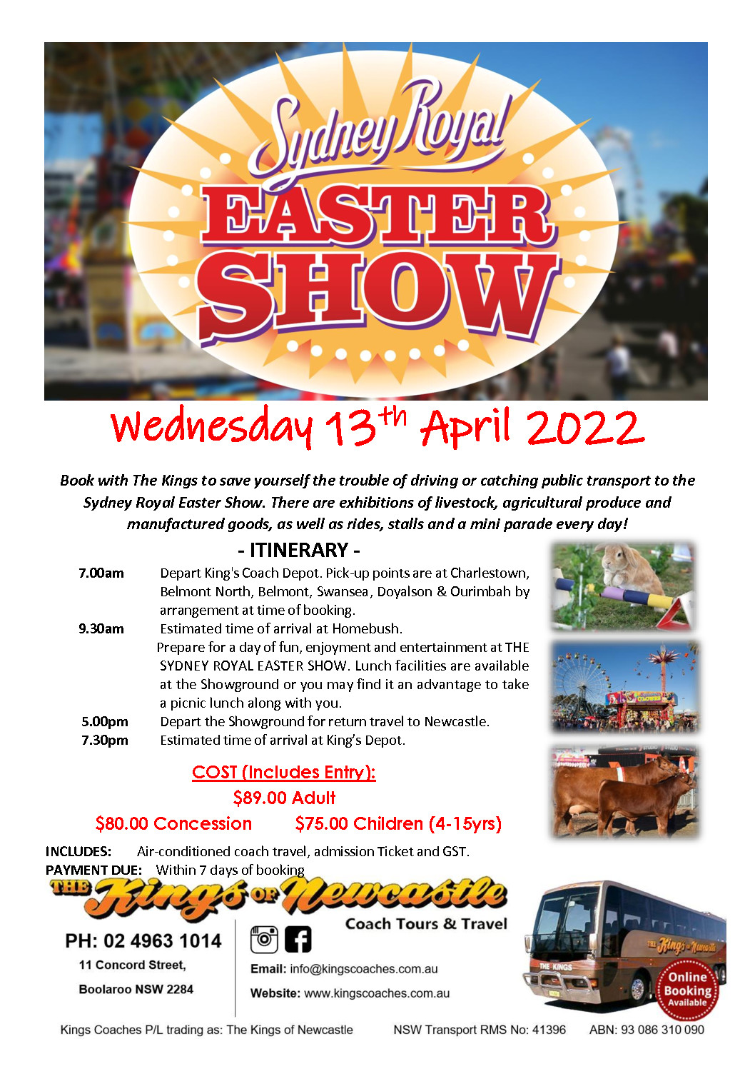 Easter Show | Kings Coaches