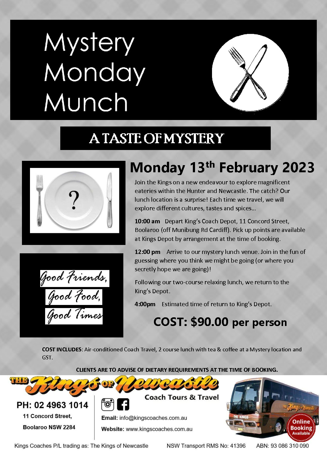 Mystery Monday Munch | Kings Coaches