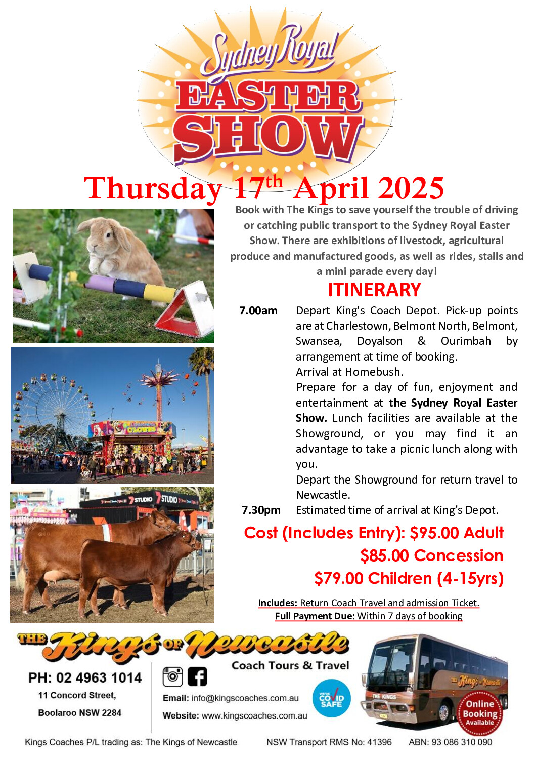 Sydney Royal Easter Show | Kings Coaches