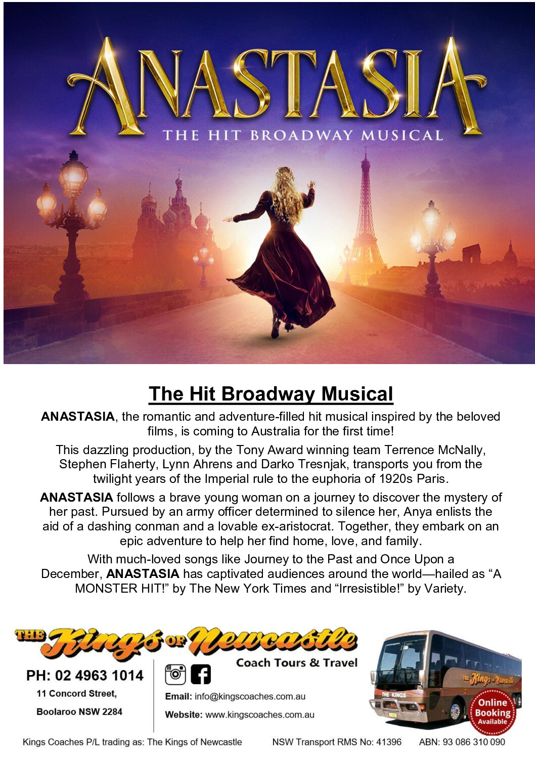 Anastasia | Kings Coaches